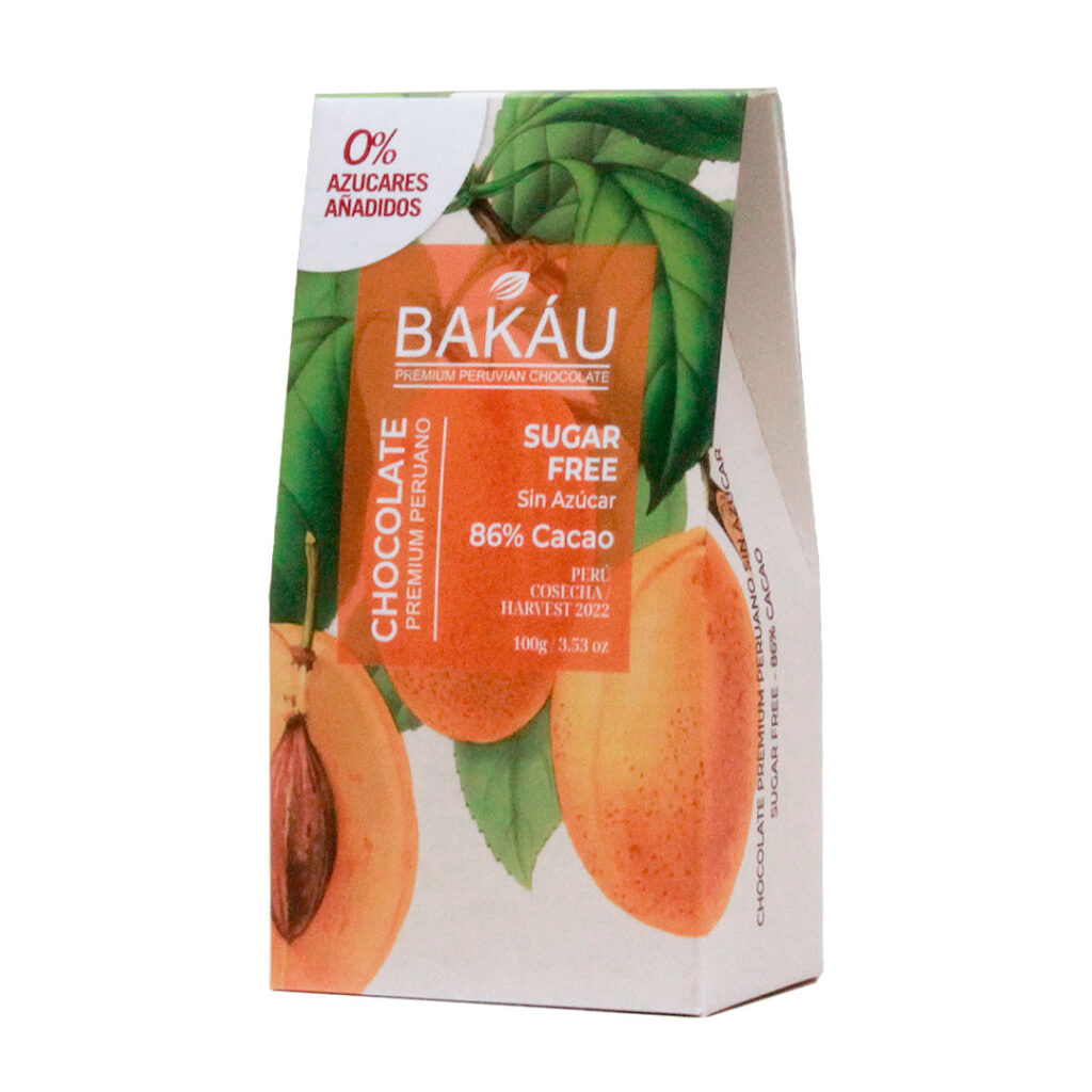 Chocolate Sin Azúcar 86% Cacao x 100g – Bakao